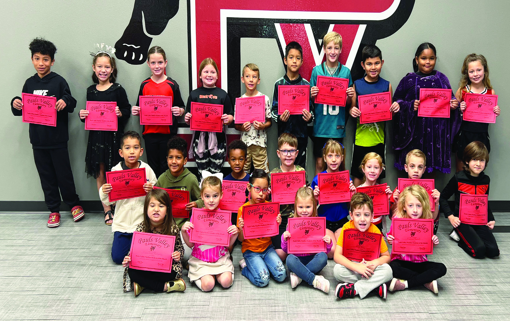 Pauls Valley Elementary School Little Panthers for October | Garvin County