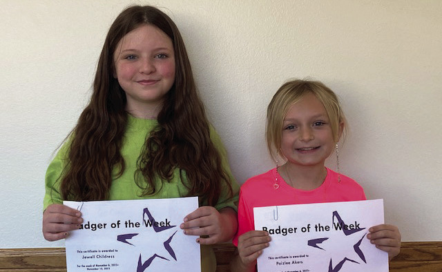 Badgers of the week for Nov. 6 | Garvin County